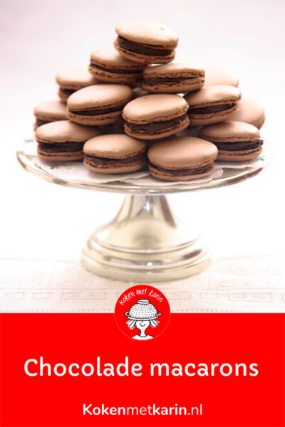Chocolade-macarons - Koken met Karin