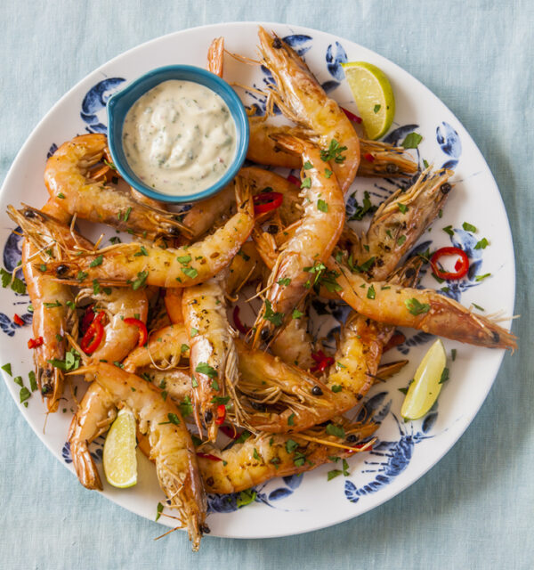 Gamba’s met dipsaus - Koken met Karin